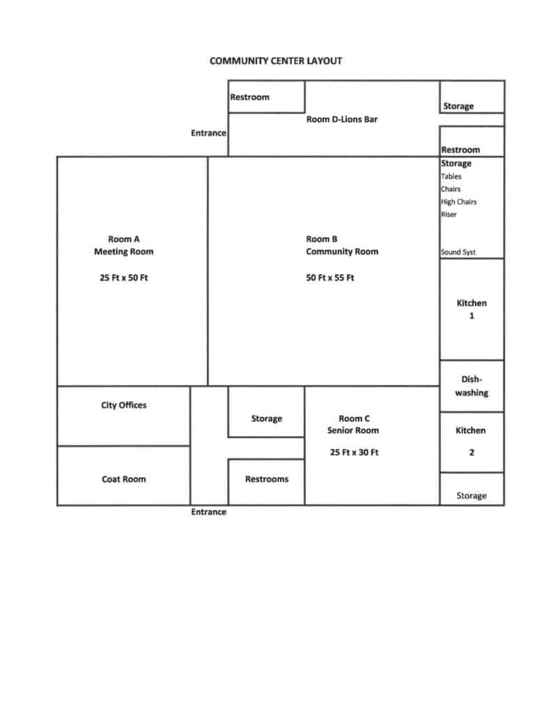 Community Center Layout